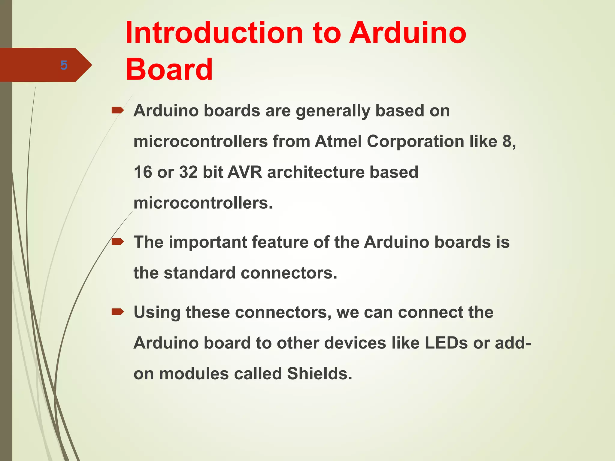 Chapter 5 Arduino Microcontroller Systems .pptx Chapter 5 Arduino Microcontroller Systems .pptx