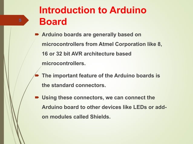 Chapter 5 Arduino Microcontroller Systems .pptx Chapter 5 Arduino Microcontroller Systems .pptx