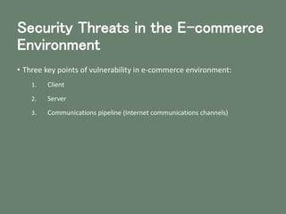 E-Commerce Chap 5: E-COMMERCE SECURITY AND PAYMENT SYSTEMS (D3 B 2018 ...