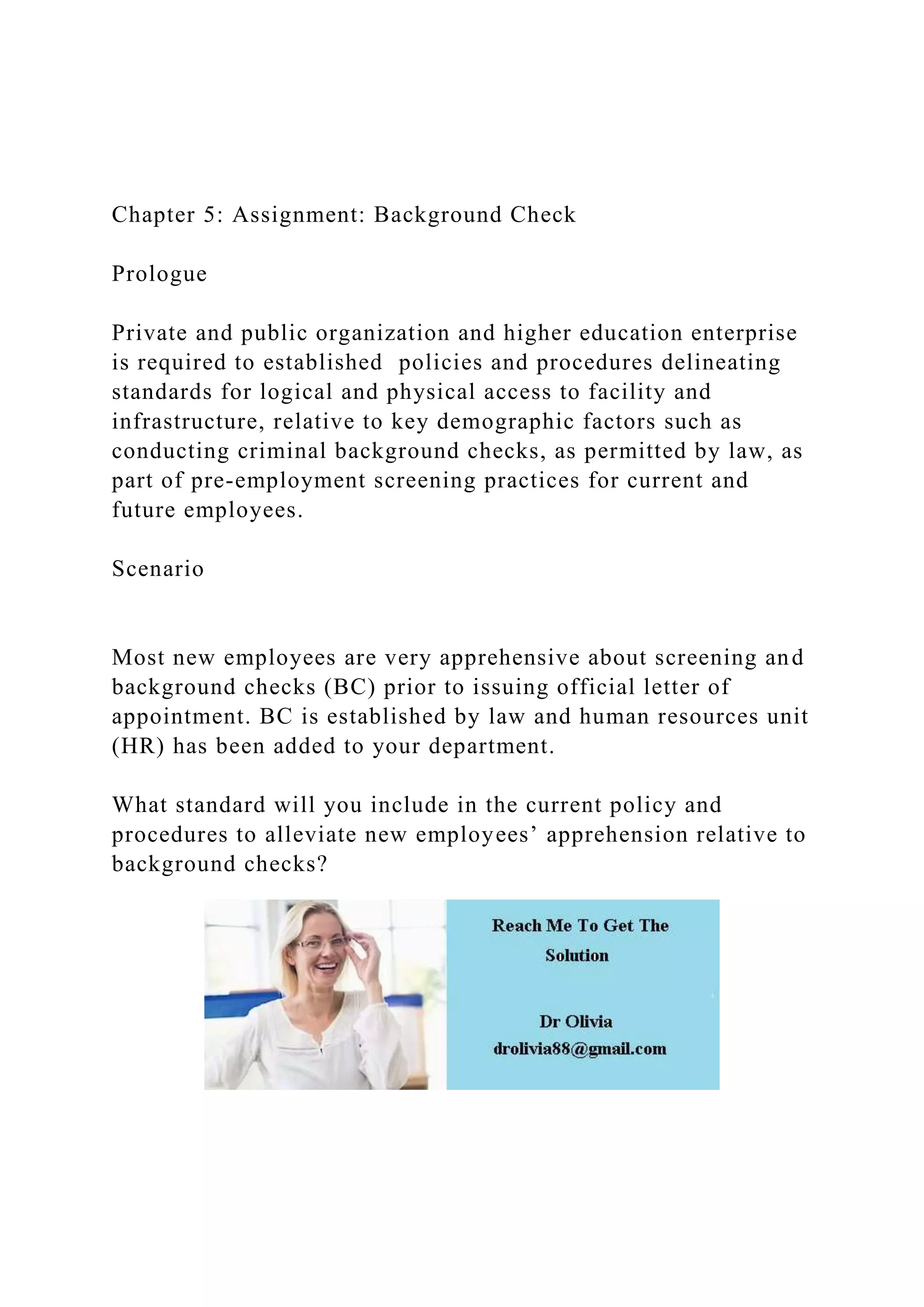 Chapter 5 Assignment Background CheckProloguePrivate a.docx