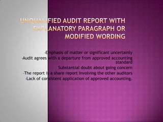 Audit Report | PPTX