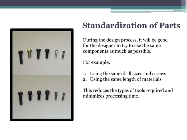 Chapter 5 basic design for manufacturing | PPTX | Mechanical and ...