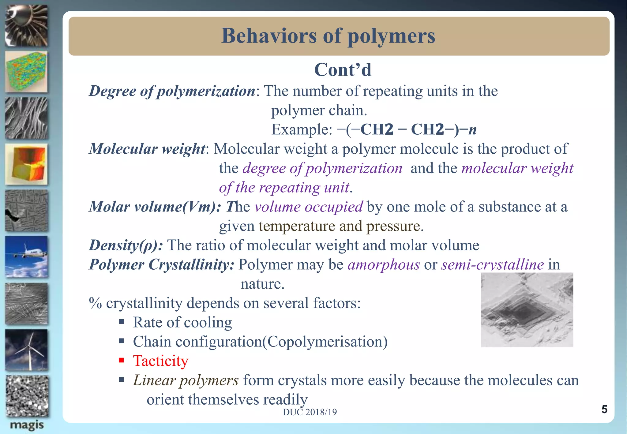 CHAPTER 5 behavior of polymers XX.ppt