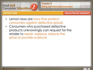 Chapter 5 Being an Informed Consumer | PPTX | Consumer Issues | Business