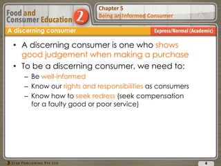 Chapter 5 Being an Informed Consumer | PPTX | Consumer Issues | Business
