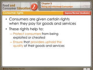 Chapter 5 Being an Informed Consumer | PPTX | Consumer Issues | Business