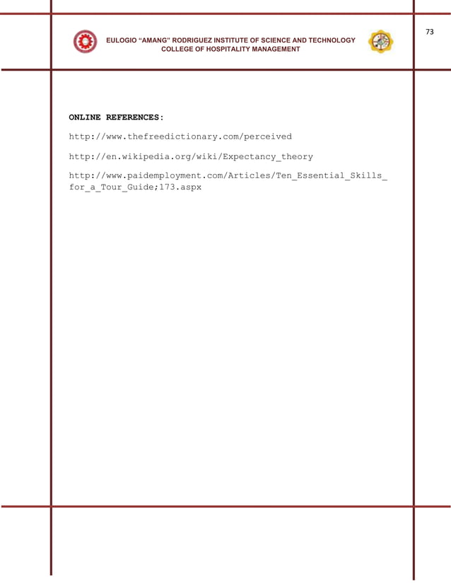 Chapter 5 SUMMARY OF FINDINGS, CONCLUSION AND RECCOMENDATION | DOCX | Travel Preparation and ...