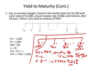 Chapter 5 Bond Valuation Withwrite-ups | PPT