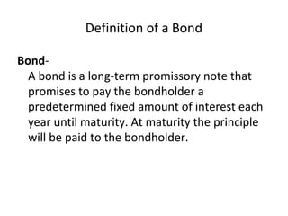 Chapter 5 Bond Valuation Withwrite-ups | PPT