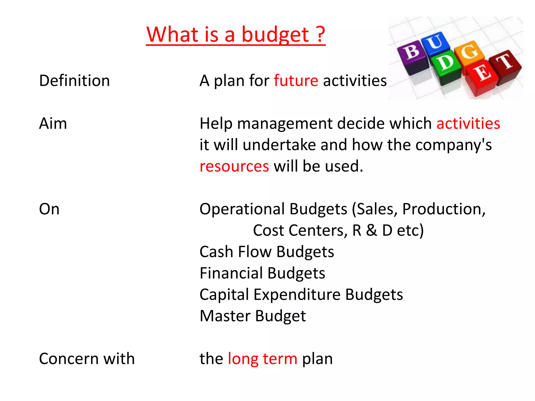 Budgeting | PPTX