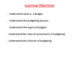 Budgeting | PPTX