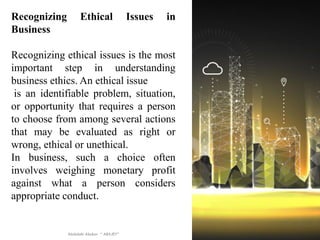 Chapter 5 Business Ethics and Social Responsibility. (Business Ethics ...