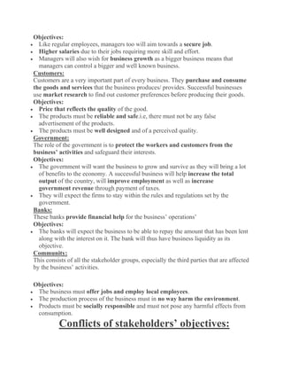 Chapter 5 Business Objectives and stakeholders Objectives.pdf ...