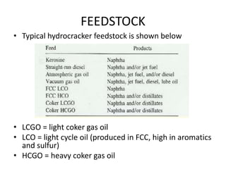 Chapter 5c -hydrocracking_i | PPTX