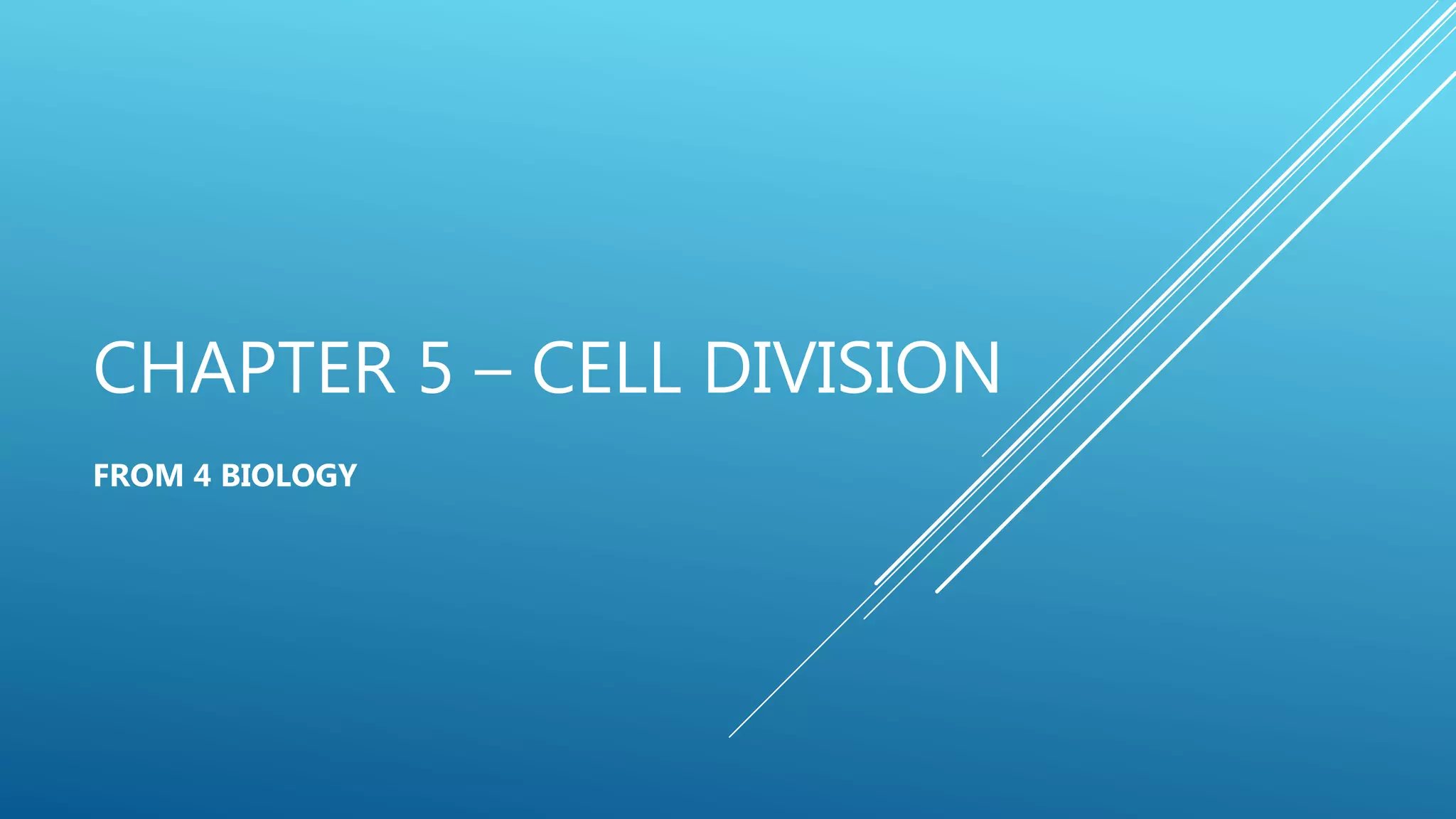 Science Form 4 Chapter 5 – cell division | PPTX