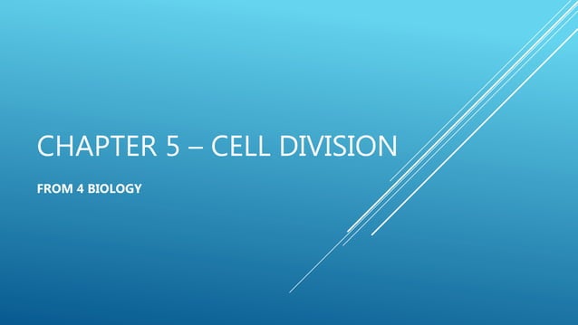 Science Form 4 Chapter 5 – cell division | PPTX