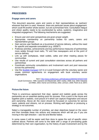 Chapter 5 characteristics of successful partnership | PDF