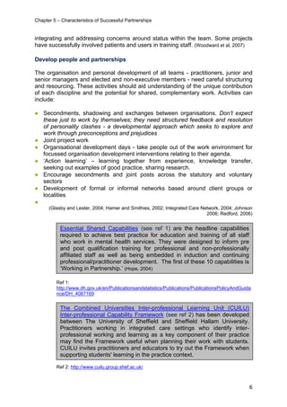 Chapter 5 characteristics of successful partnership | PDF
