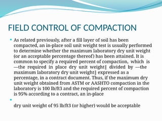 chapter five soil compaction.powerpoint presentation | PPTX