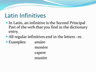 Chapter 5 Complementary Infinitives | PPTX
