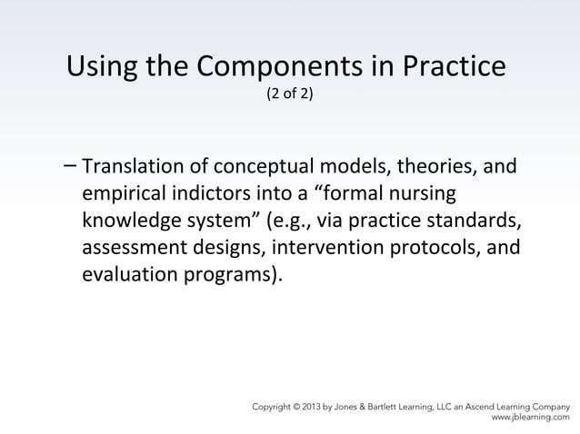 Chapter 5 components and levels of abstraction in nursing knowledge | PPT