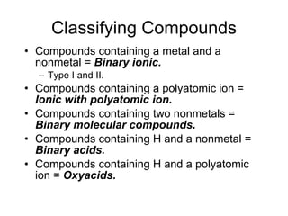 Chapter 5 compounds | PPT