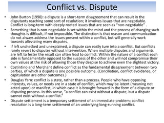 Chapter 5 Conflict and Dispute Management | PDF
