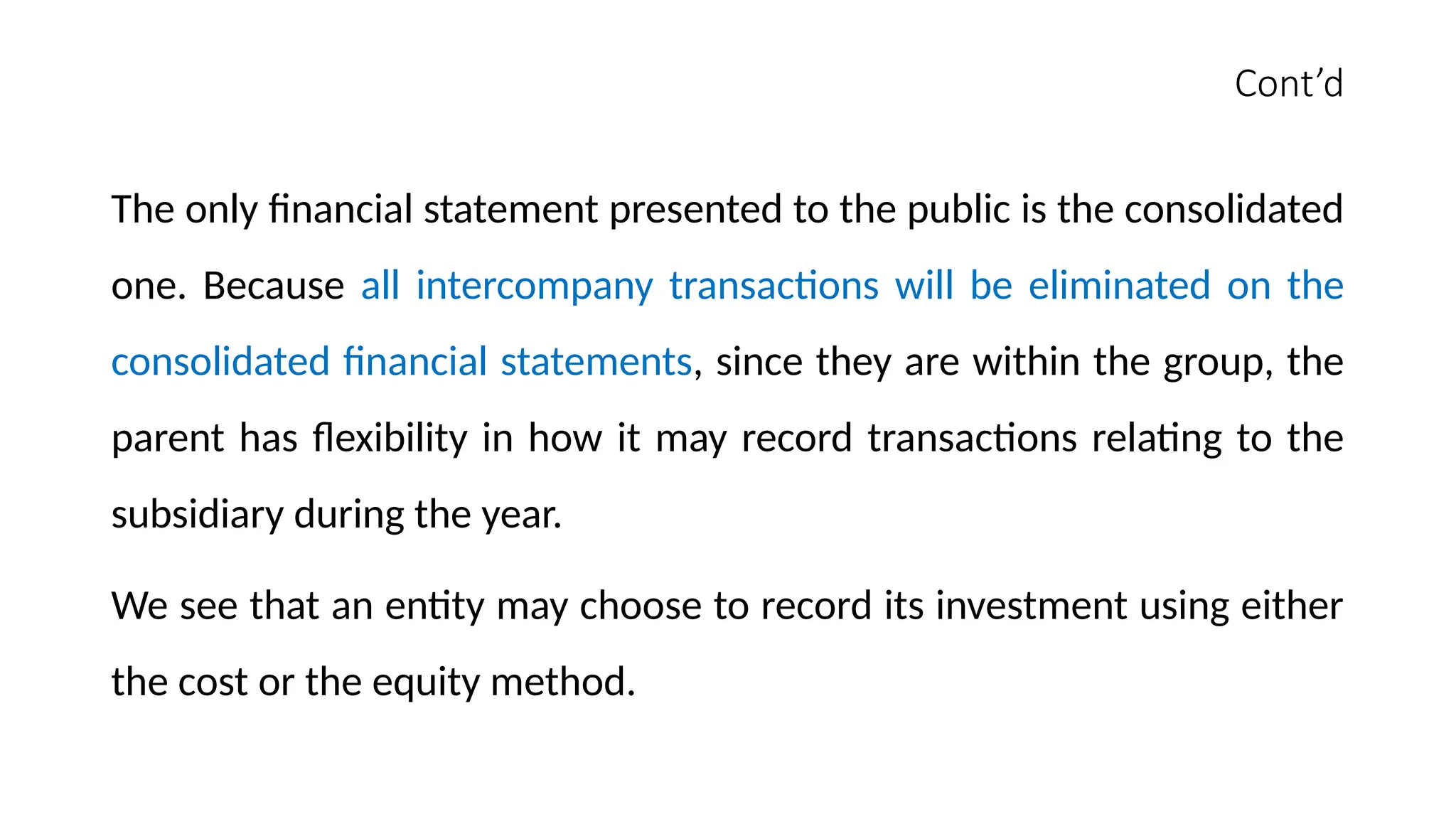 Chapter 5 ;Consolidation: Wholly owned Subsidiaries | PPT