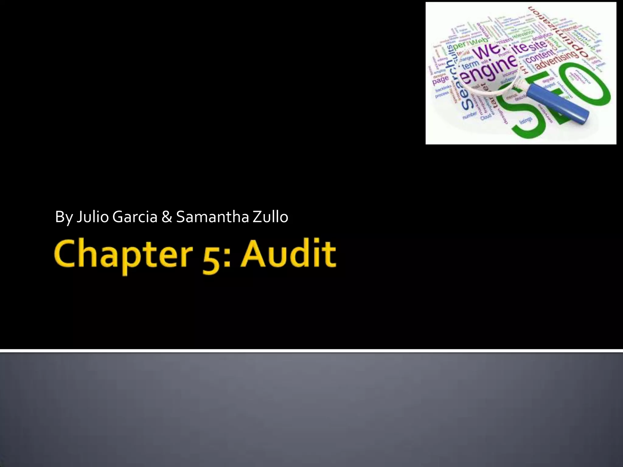 Chapter 5 content audit | PPT