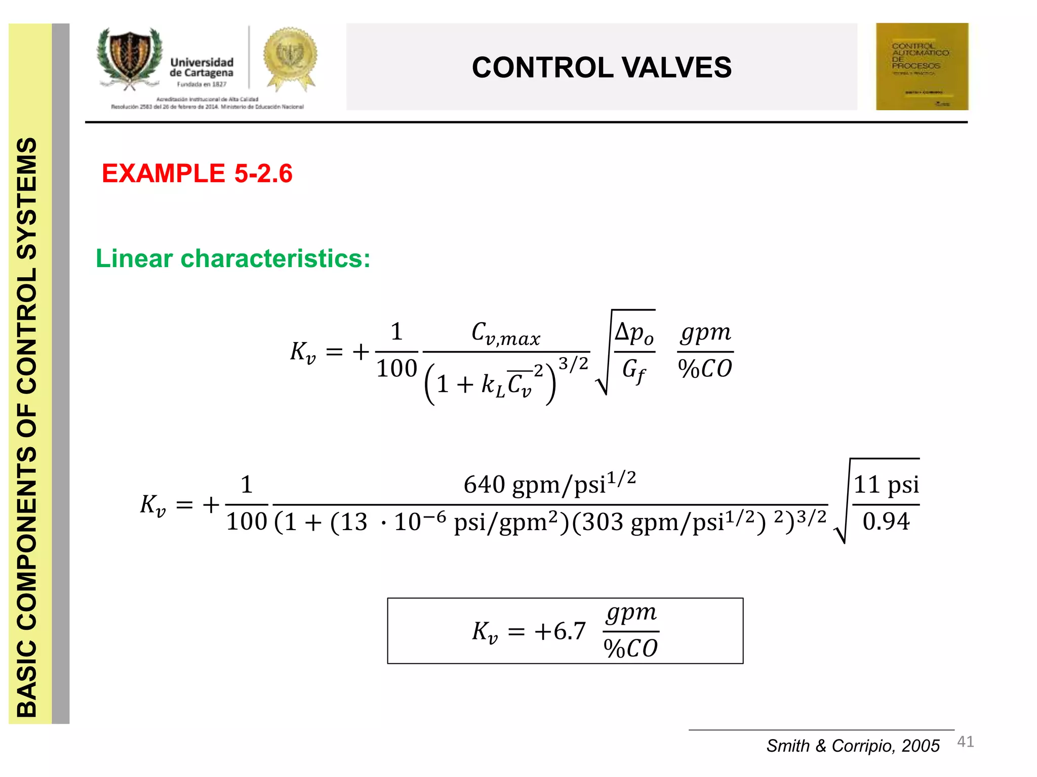 CONTROL VALVES: CHARACTERISTICS, GAIN & TRANSFER FUNCTION | PPTX