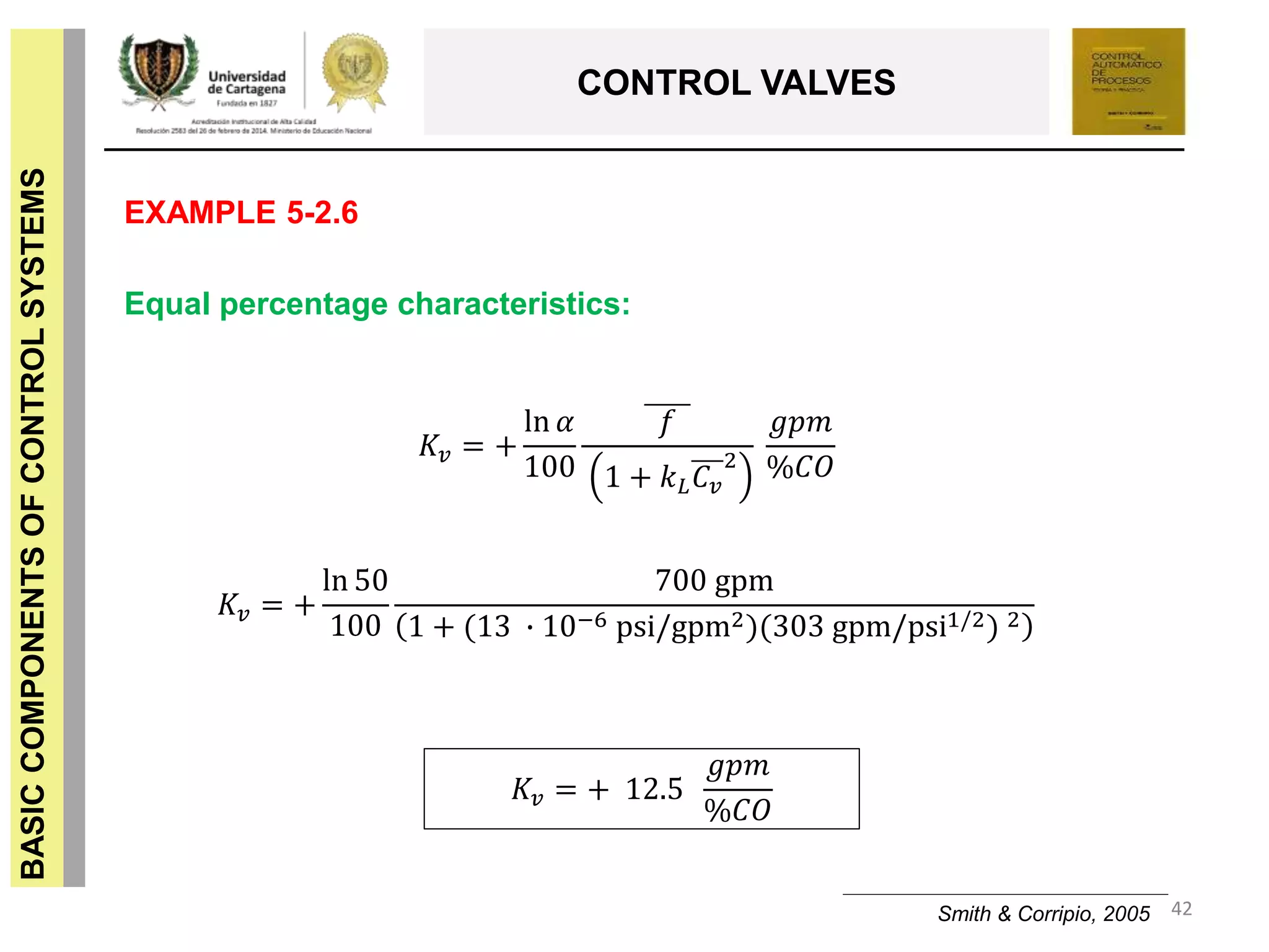 CONTROL VALVES: CHARACTERISTICS, GAIN & TRANSFER FUNCTION | PPTX