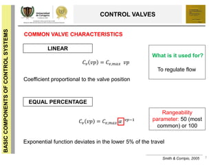 CONTROL VALVES: CHARACTERISTICS, GAIN & TRANSFER FUNCTION | PPTX