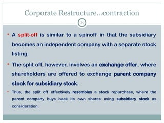 Chapter Five corporate restructuring.ppt