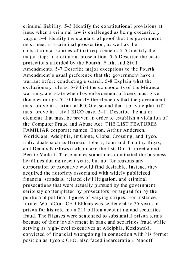 CHAPTER 5 CRIMINAL LAW AND PROCEDURE Nicolai Caymen worked as .docx