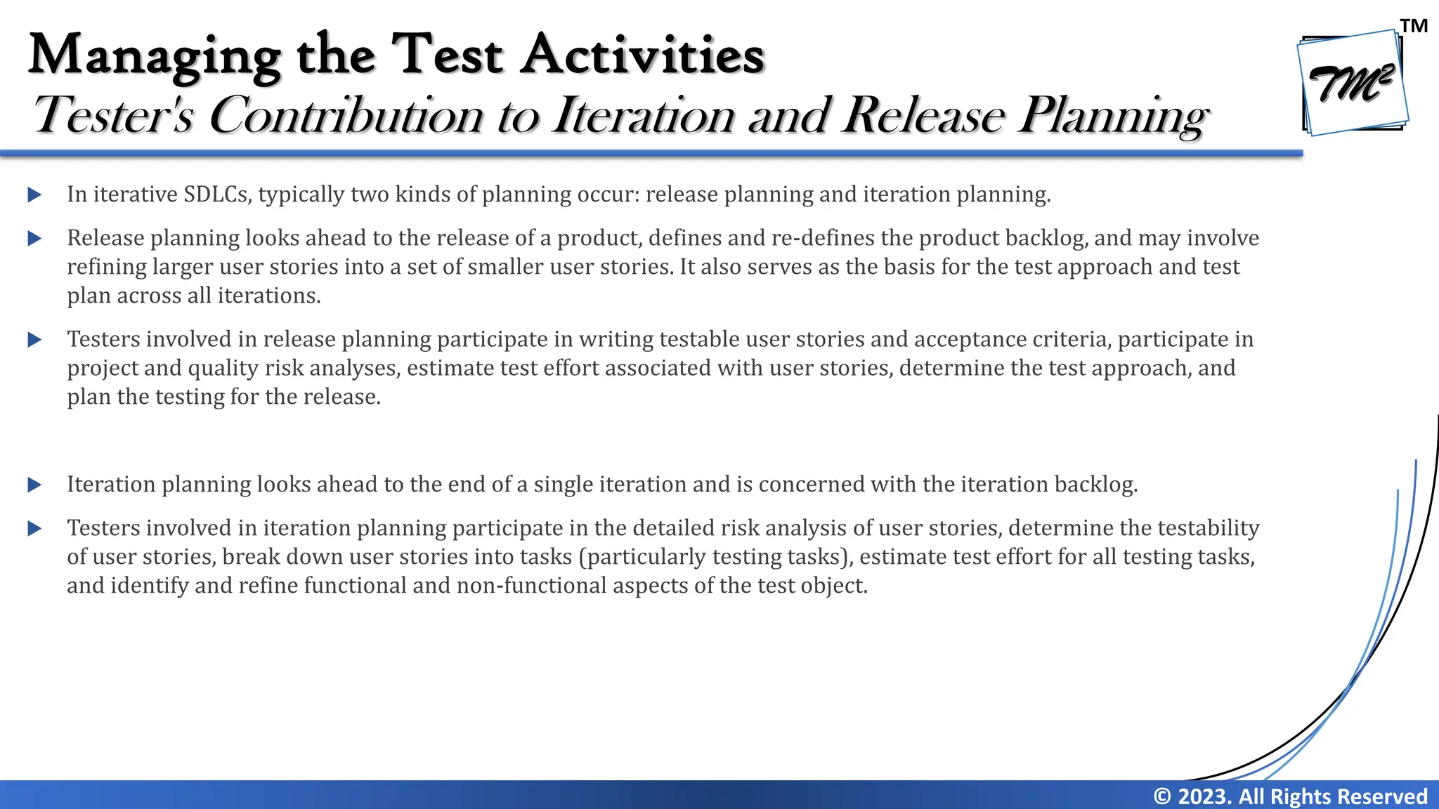 Chapter 5 - Managing Test Activities V4.0 | PDF