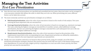 Chapter 5 - Managing Test Activities V4.0 | PDF