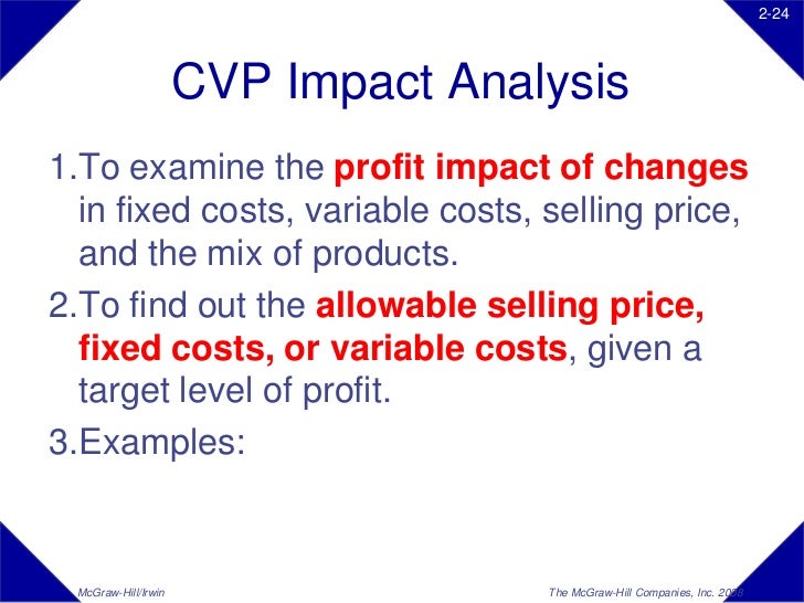 CVP analysis