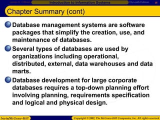 Chapter 5 Data Resource Management (DRM) | PPT
