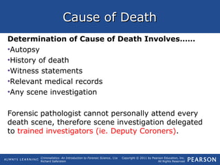 Chapter 5 death investigation customized | PPT