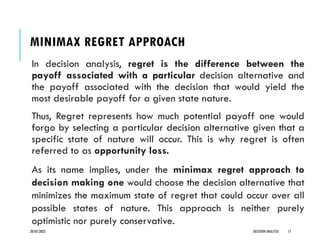Chapter 5 Decision Analysis can be used to develop an optimal strategy.pdf