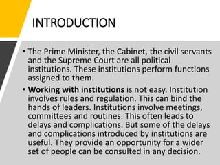 Chapter - 5, Working of Institutions, Democratic Politics/Civics ...