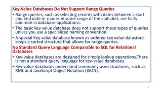 Chapter 5 design of keyvalue databses from nosql for mere mortals | PPT