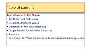 Chapter 5 design of keyvalue databses from nosql for mere mortals | PPT
