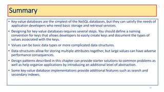 Chapter 5 design of keyvalue databses from nosql for mere mortals | PPT