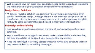 Chapter 5 design of keyvalue databses from nosql for mere mortals | PPT
