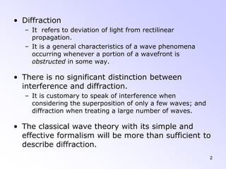 Chapter 5 diffraction | PPTX