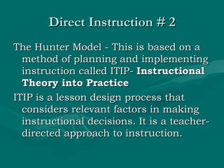 Chapter 5 Direct Instruction | PPT