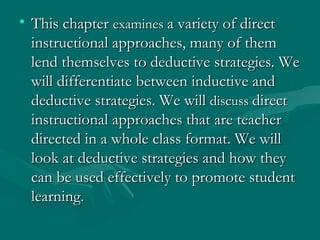 Chapter 5 Direct Instruction | PPT