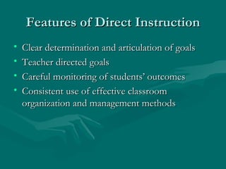 Chapter 5 Direct Instruction | PPT