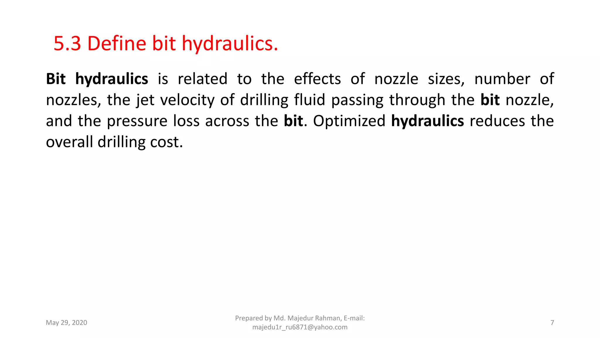Drilling bit design | PPTX